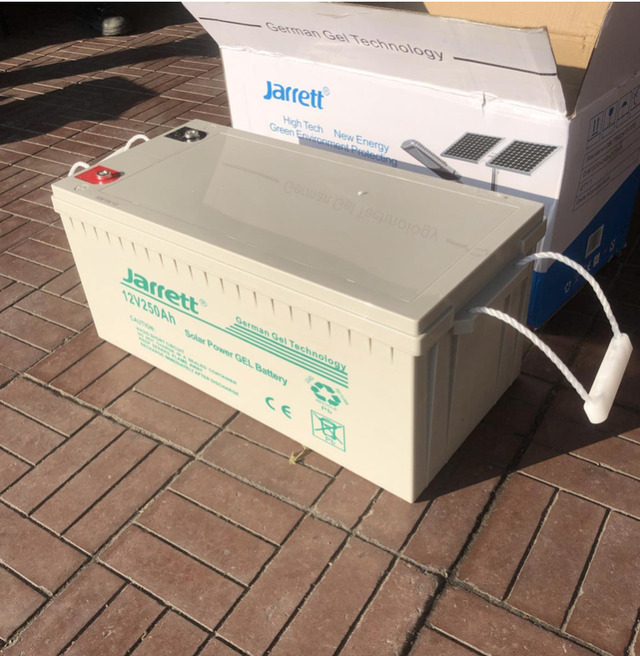 Гелевый аккумулятор 250 ампер 12V, 250Ah для котла Jarrett ...
